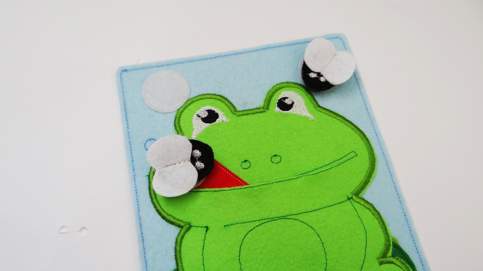 Frog Quiet Book Page: ITH Machine Embroidery Design (5x7 Hoop) (PDF ...