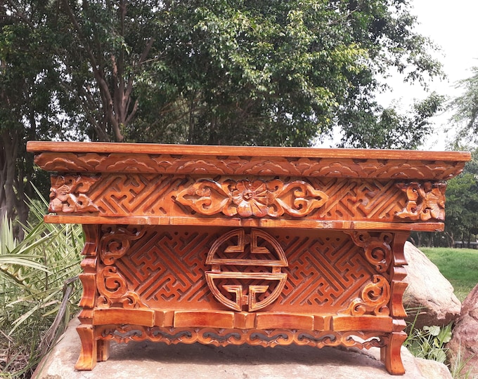Buddhist Pine Mini Altar - Light Walnut, Chocolate & Gunstock Stain ...