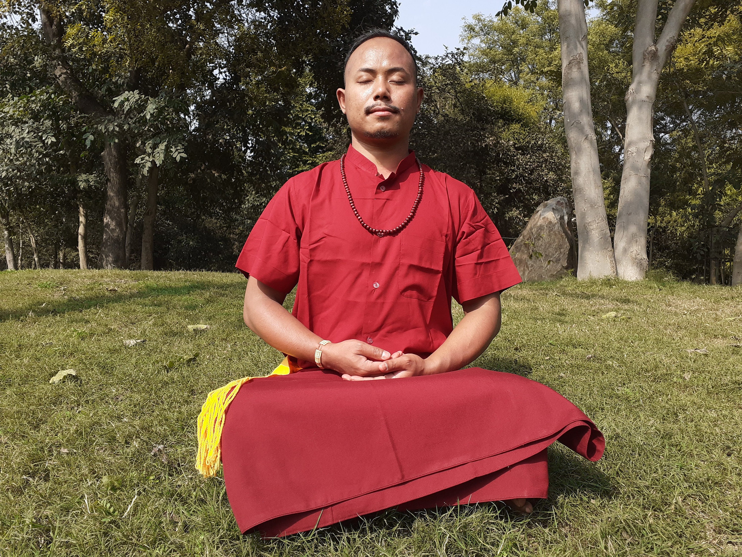 Tibetan Buddhist Monk Robe Set Buddhist Robemonastry - Etsy