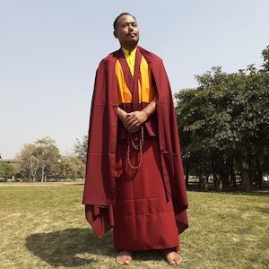 Tibetan Buddhist Monk Robe, Buddhist Robe,monastry Style, Meditation ...