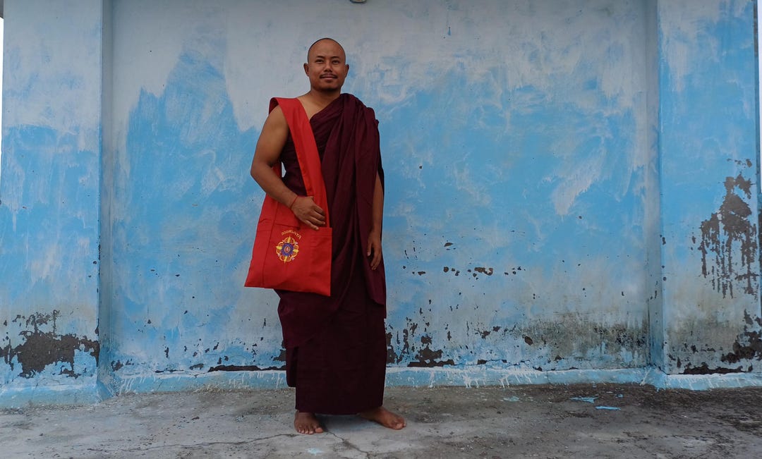 Theraveda Organic Cotton Authentic Buddhist Monk Monastic Robe and ...