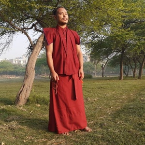 Tibetan Buddhist Monk Jacket,buddhist Monk Dhonka,monastry Style ...