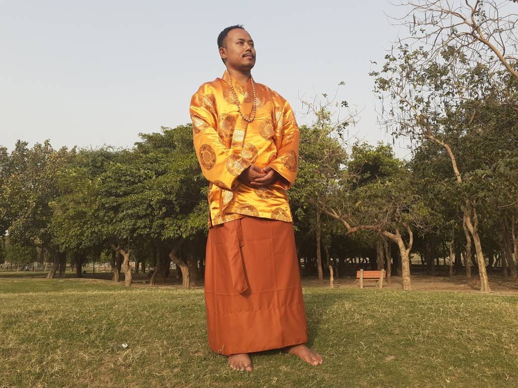 Layman Buddhist Meditation Robe,tibetan Buddhist Robe Set, Buddhist ...
