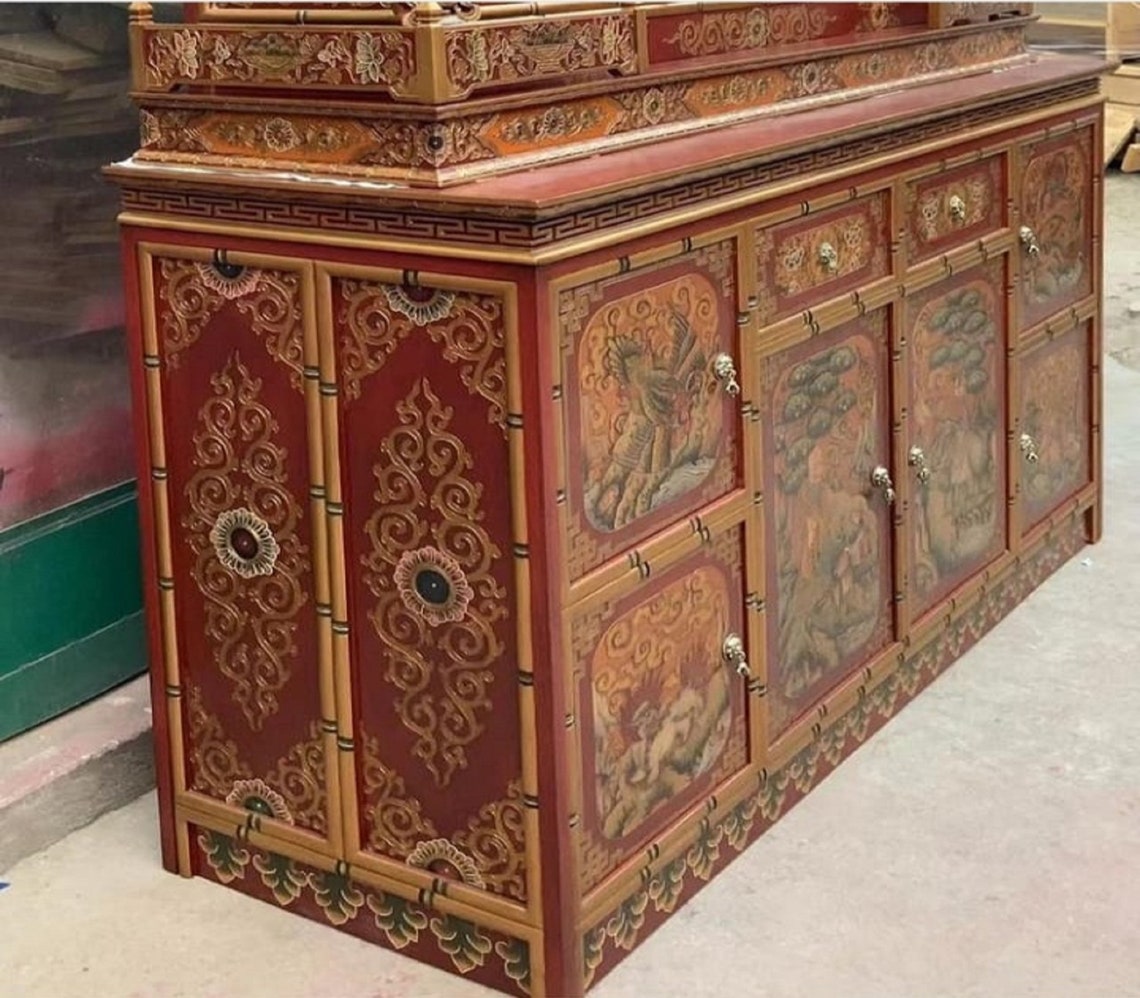 Handcarved Foldable Wooden Tibetan Buddhist Altarprayer | Etsy