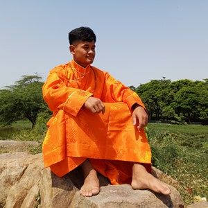 Brocade Layman Buddhist Robe,buddhist Monk Robe,monastry Style,buddhist ...