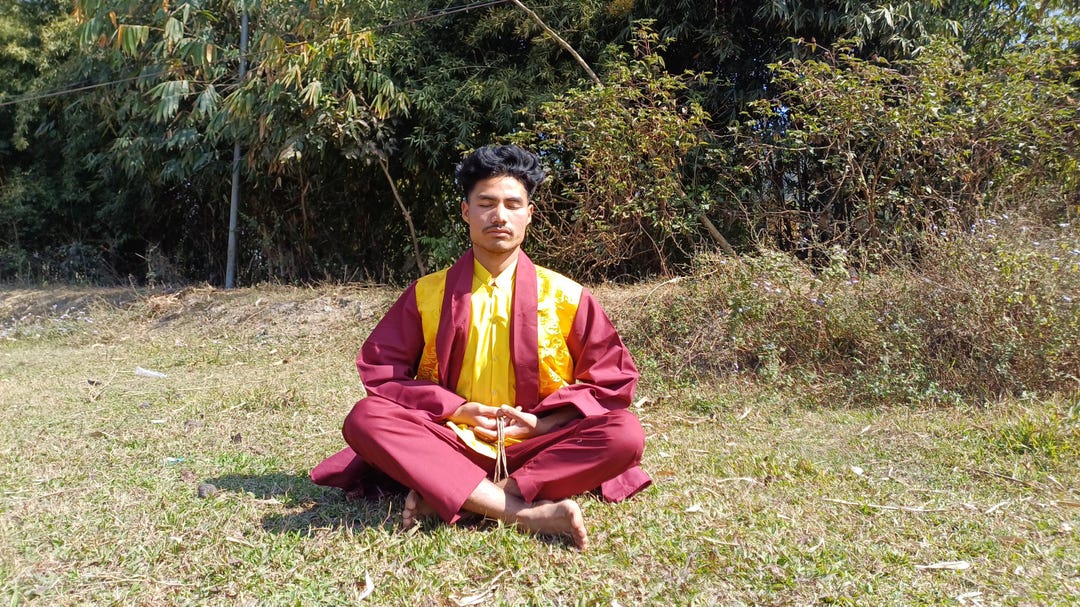 Layman's Tibetan Buddhist Robe Set,layman Monastry Style Robe,buddhist ...