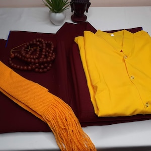 Tibetan Buddhist Monk Robe, Buddhist Robe,monastry Style, Meditation ...