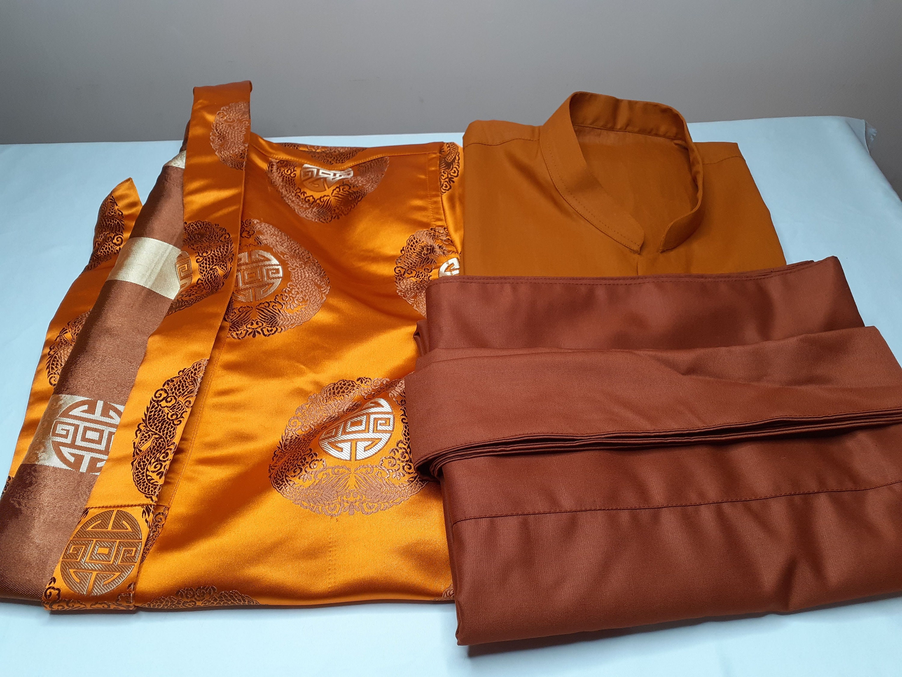 Layman Buddhist Meditation Robetibetan Buddhist Robe Set - Etsy