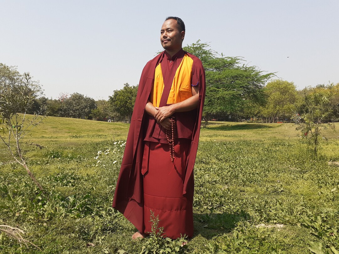 Tibetan Buddhist Monk Robe Set Monk Robemonastry - Etsy