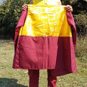 Tibetan Buddhist Monk Thick Cotton Brocade Meditation Jacket/dhonka ...