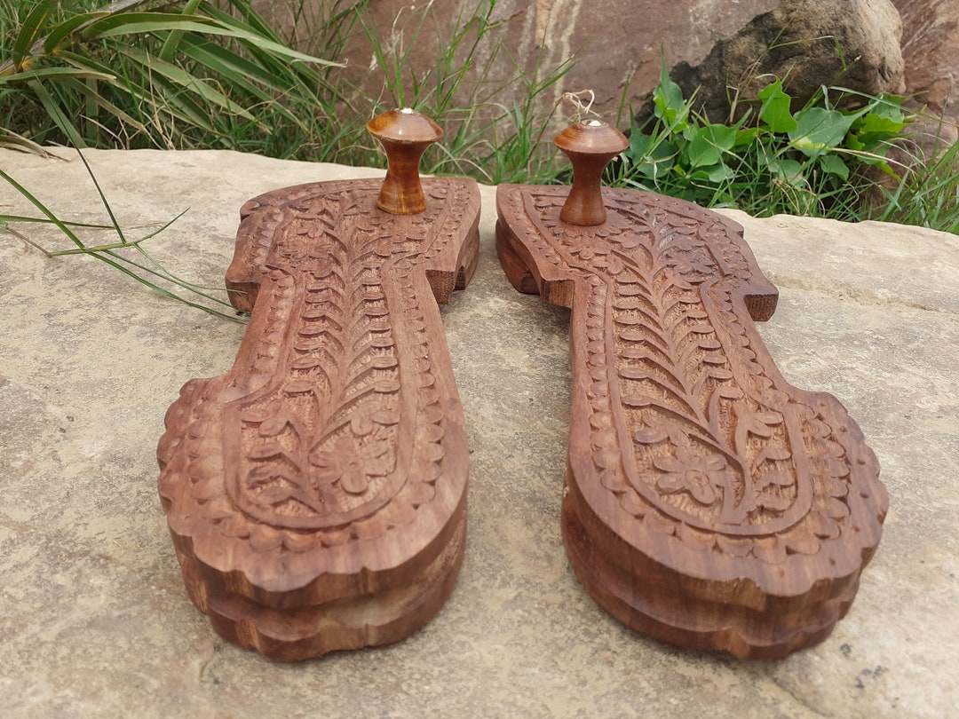 Himalayan"yogis"handcrafted Traditional Wooden Slippers for Meditation ...