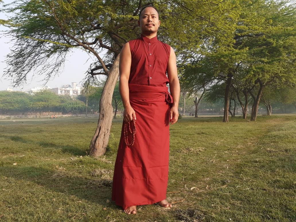 Tibetan Buddhist Monk Skirt Monk Robemonastry Style - Etsy