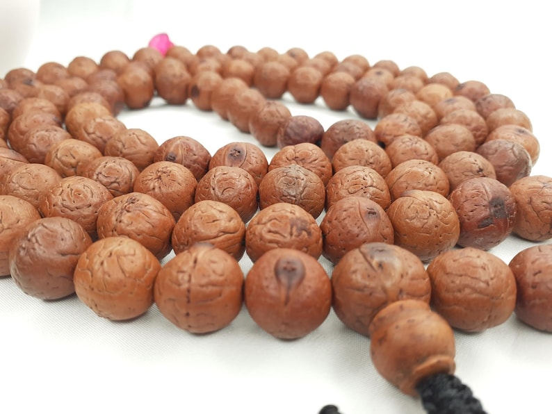 108 Authentic Natural Dark Brown Bodhi Seed Prayer Mala,tibetan ...