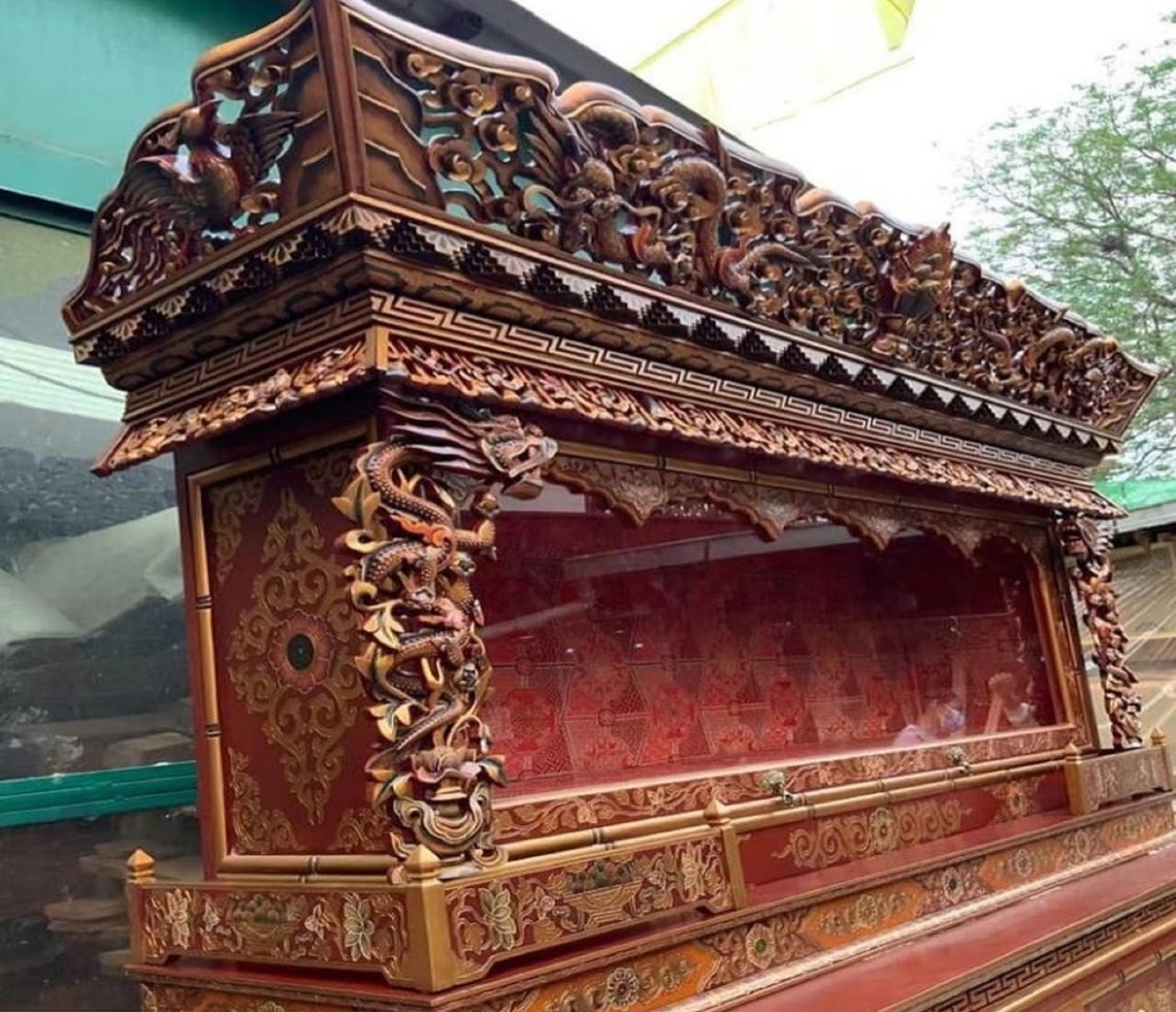 Handcarved Foldable Wooden Tibetan Buddhist Altarprayer | Etsy