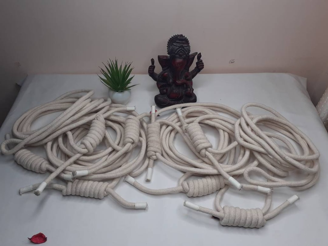 Iyengar Yoga Wall Ropes-set of 4,yoga Rope Cotton,yoga Anti-gravity ...