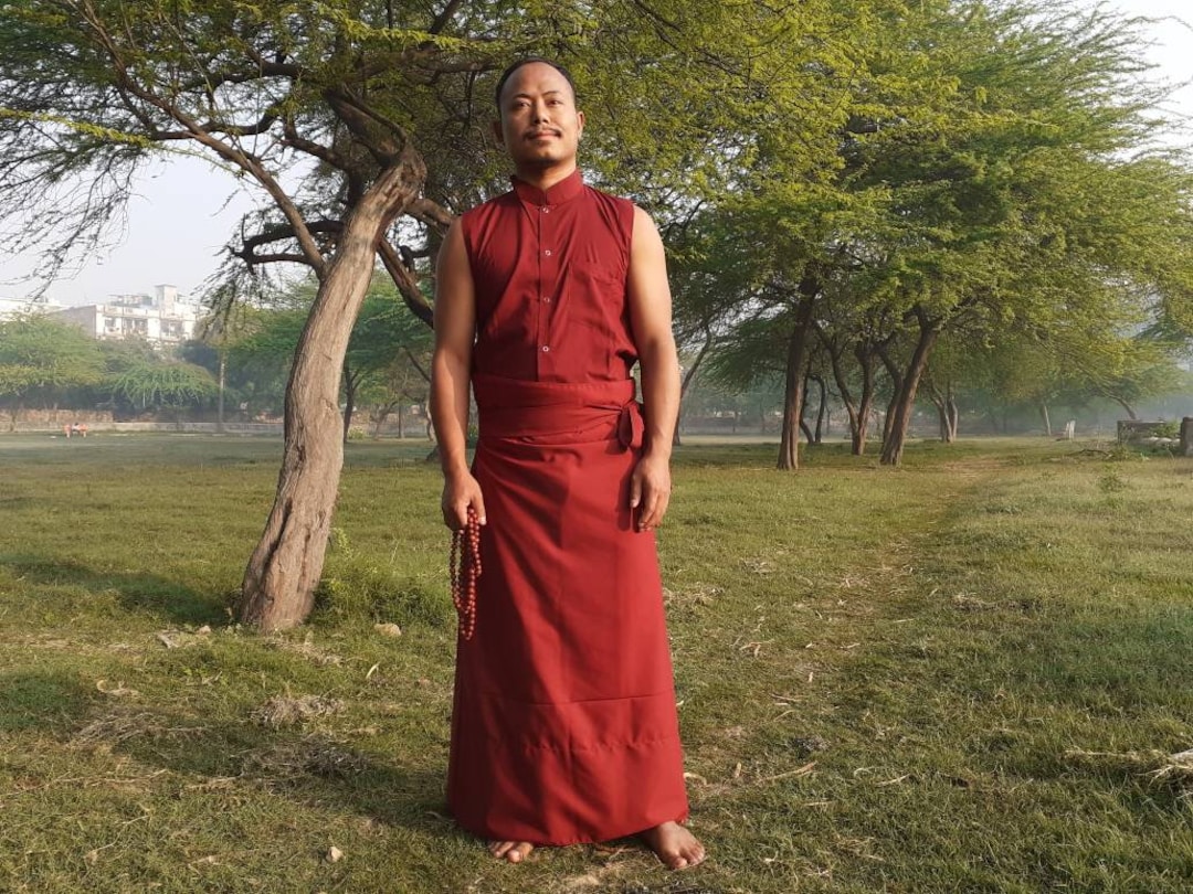 Tibetan Buddhist Monk Skirt, Monk Robe,monastry Style, Meditation Skirt ...