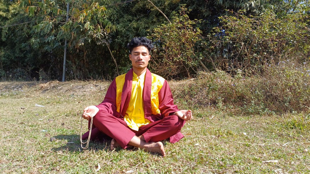 Tibetan Buddhist Monk Robes Set,buddhist Monk Dress,monastry Style ...