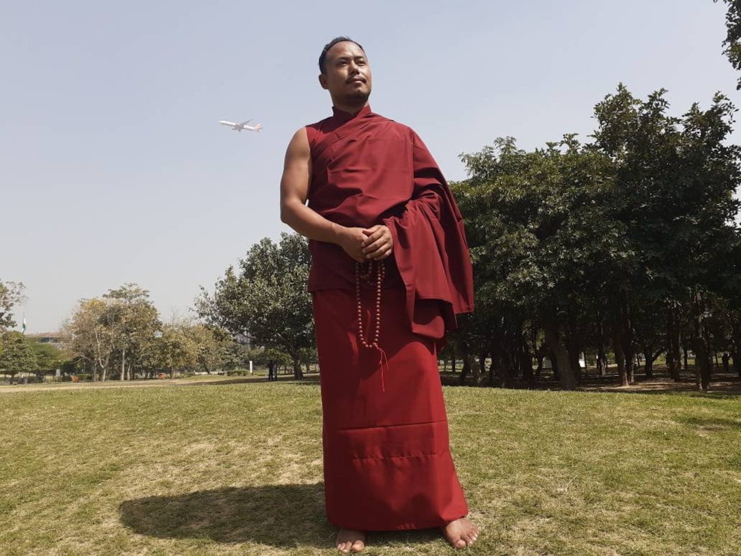 Tibetan Buddhist Nun Dress, Monk Robe,monastry Style, Meditation Skirt ...