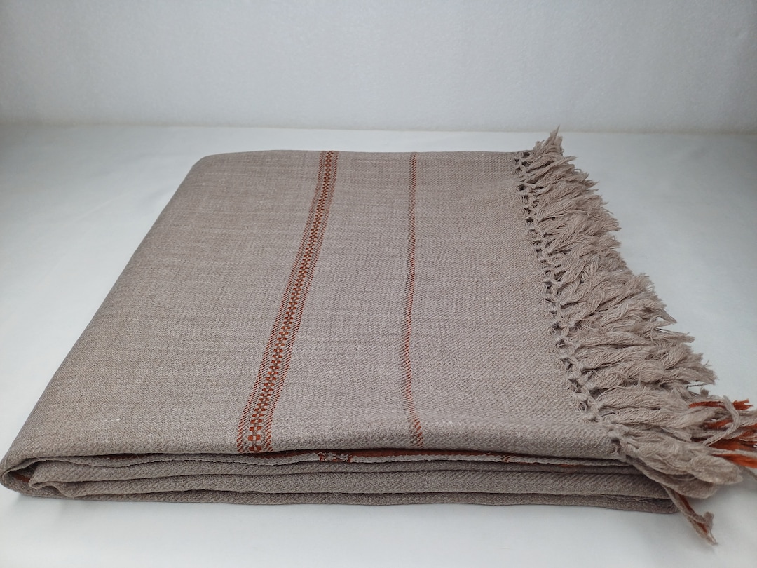 Handwoven Brown Pure Himalayan Sheep Wool Meditation Shawl,himalayan ...