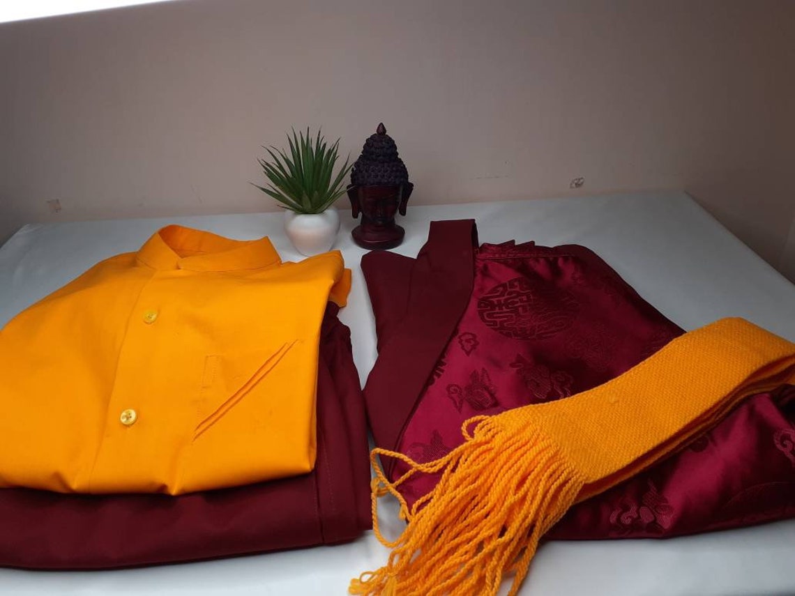 Layman Buddhist Robe Set,buddhist Prayer Robe,monastery Style ...