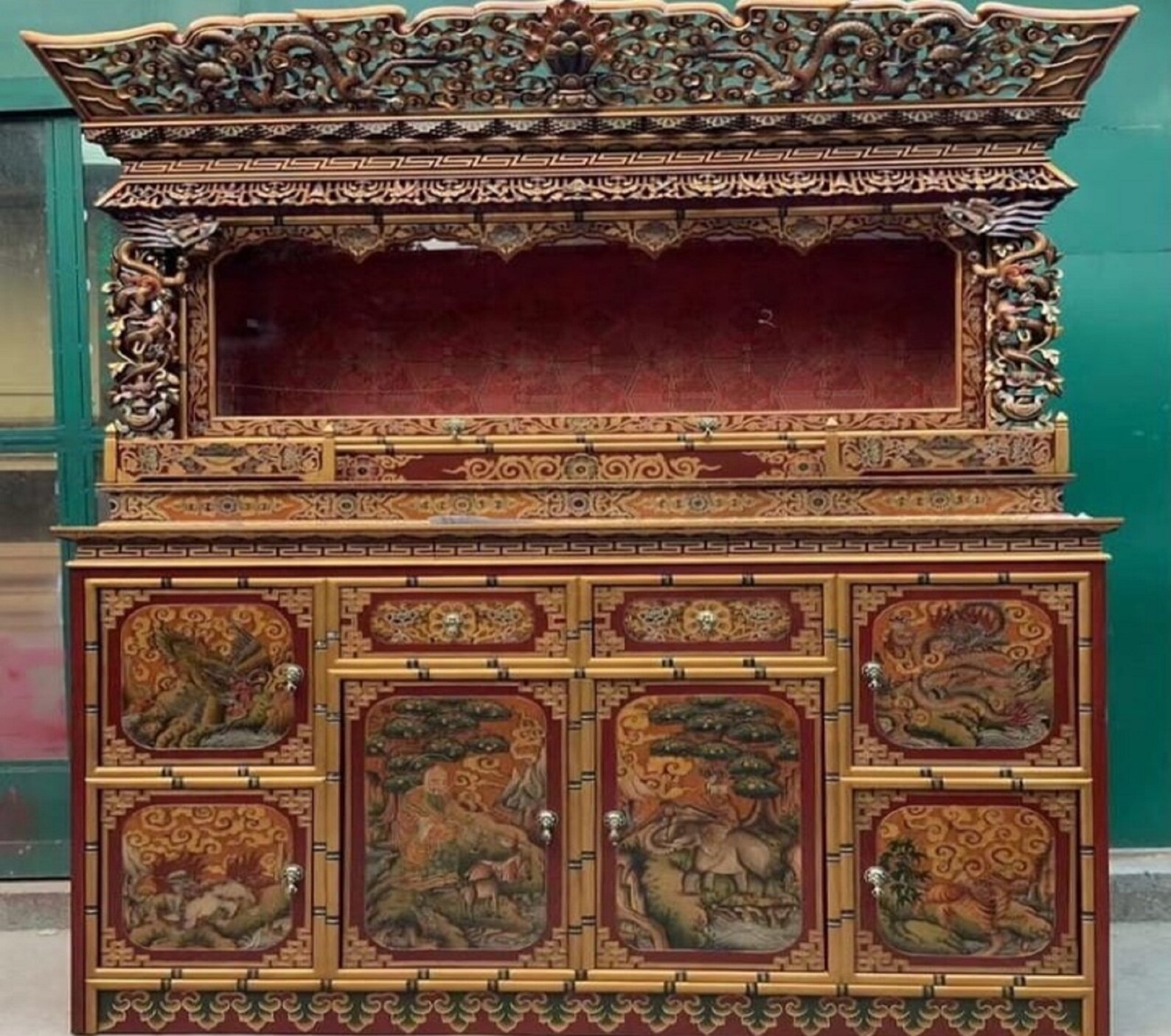 Handcarved Foldable Wooden Tibetan Buddhist Altarprayer | Etsy