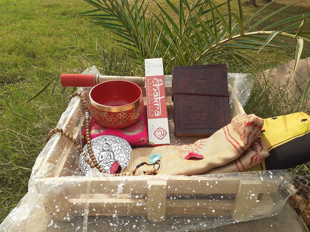Root Chakra Meditation Gift Box,chakra Healing Kit,sound Healing,bowl ...