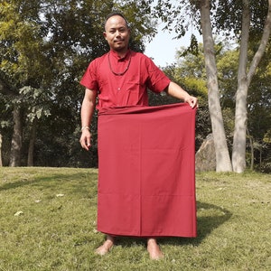 Tibetan Buddhist Monk Skirt, Monk Robe,monastry Style, Meditation Skirt ...