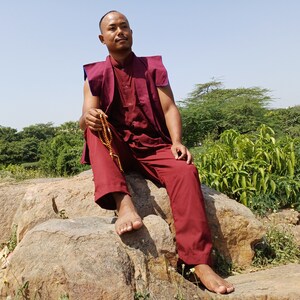 Layman's Tibetan Buddhist Robe Set,layman Monastry Style Robe,buddhist ...
