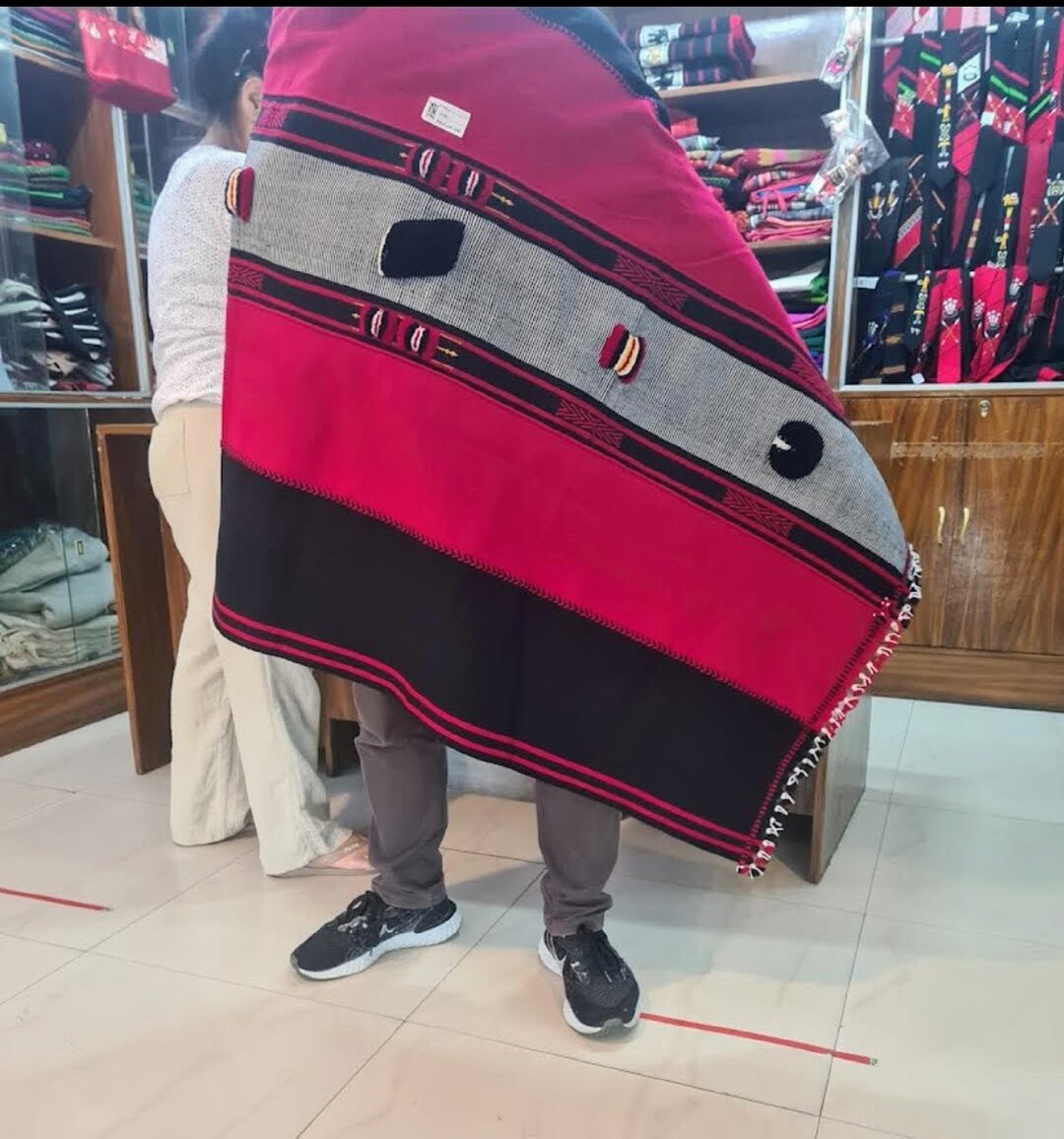 Naga Cloth,antique Shawl,ethnic Sofa Throw,bohemian Shawl,tribal Neck ...