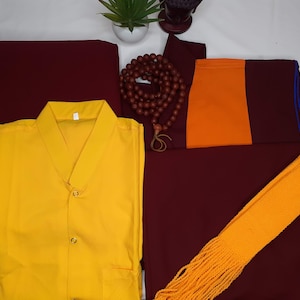 Tibetan Buddhist Monk Robe, Buddhist Robe,monastry Style, Meditation ...