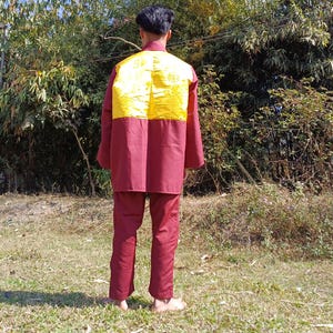 Tibetan Buddhist Monk Thick Cotton Brocade Meditation Jacket/dhonka ...