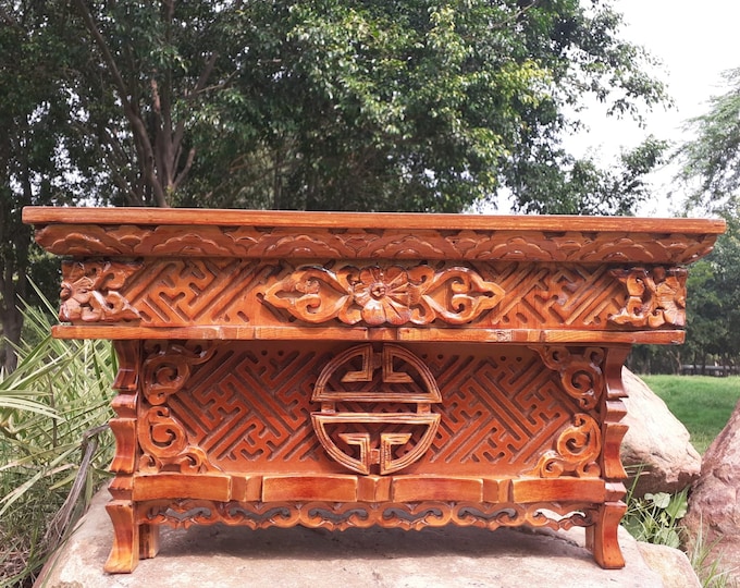 Buddhist Altar Table With Sliding Tray, Tabletop Buddha Altar, Wall ...