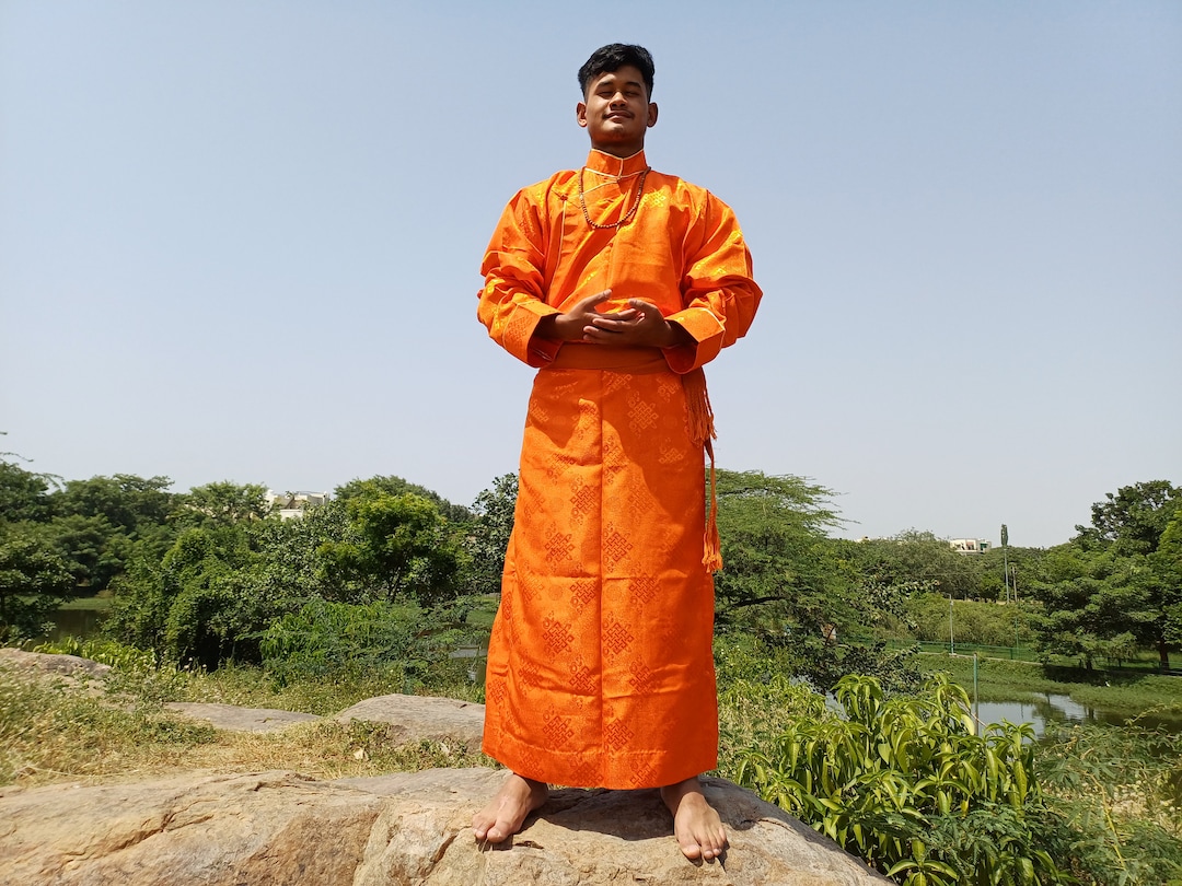 Brocade Layman Buddhist Robe,buddhist Monk Robe,monastry Style,buddhist ...