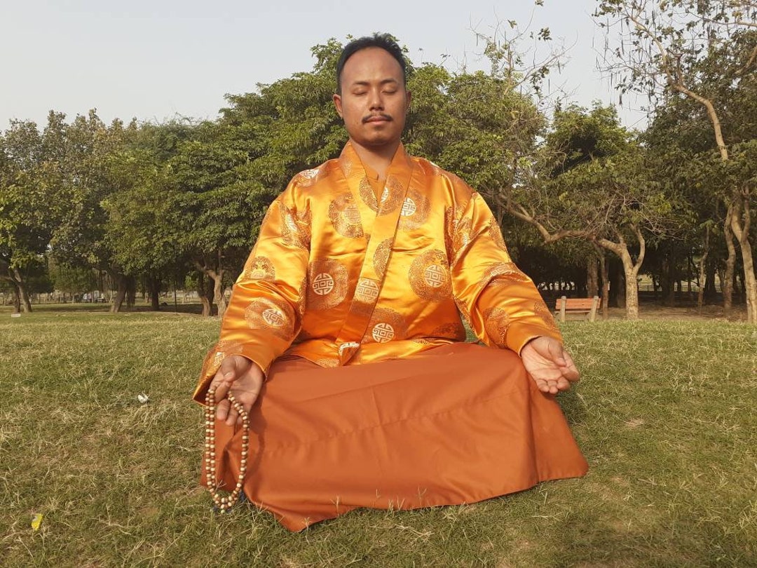 Layman Buddhist Meditation Robe,tibetan Buddhist Robe Set, Buddhist ...