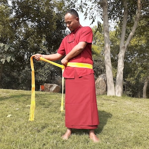 Tibetan Buddhist Monk Skirt- Shamthap,monk Lower Robe,monastry Style ...