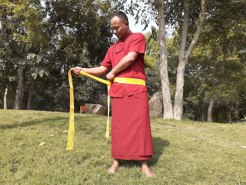 Tibetan Buddhist Monk Skirt- Shamthap,monk Lower Robe,monastry Style ...