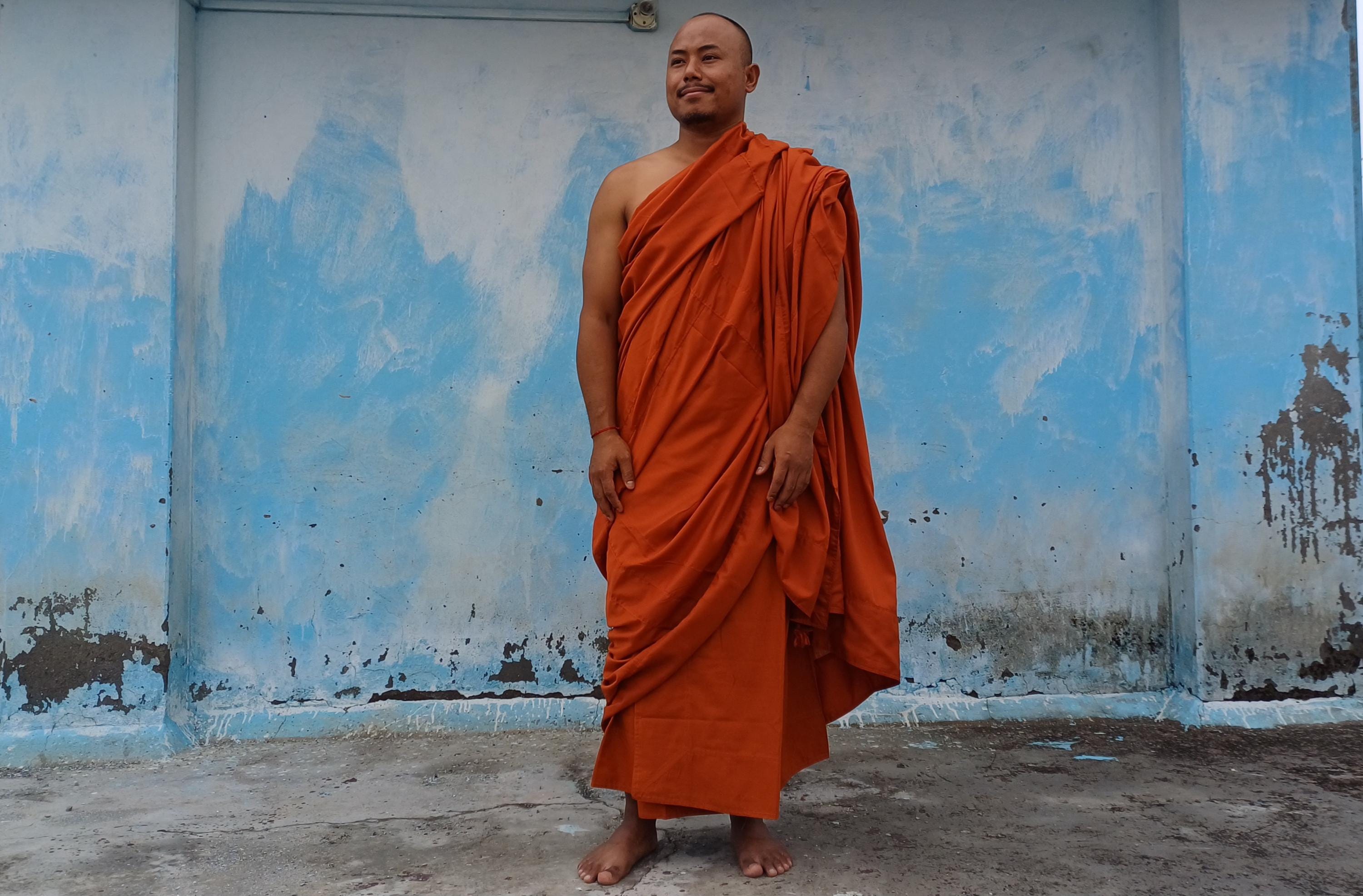 One Piece Handtailored Organic Cotton Authentic Buddhist Monk Monastic ...