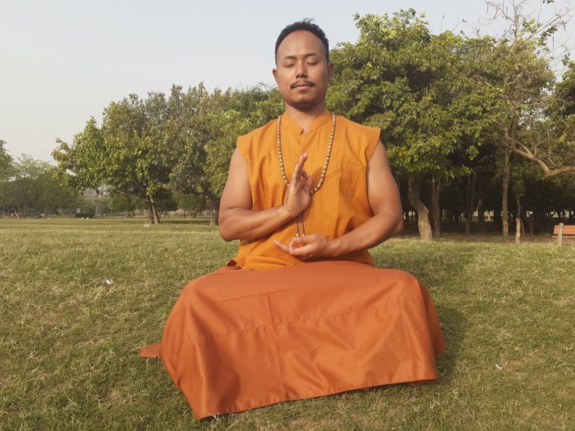 Layman Buddhist Robe Set, Buddhist Robe,meditation Clothing,buddhist ...