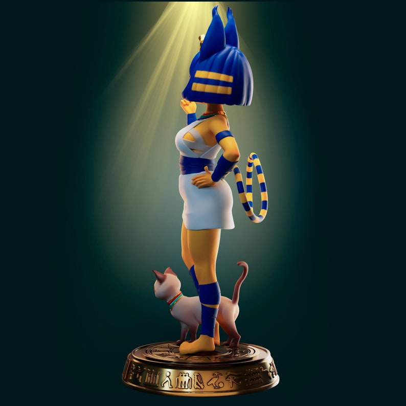 Ankha Animal Crossing 3D Printed Model Officer Rhu - Etsy
