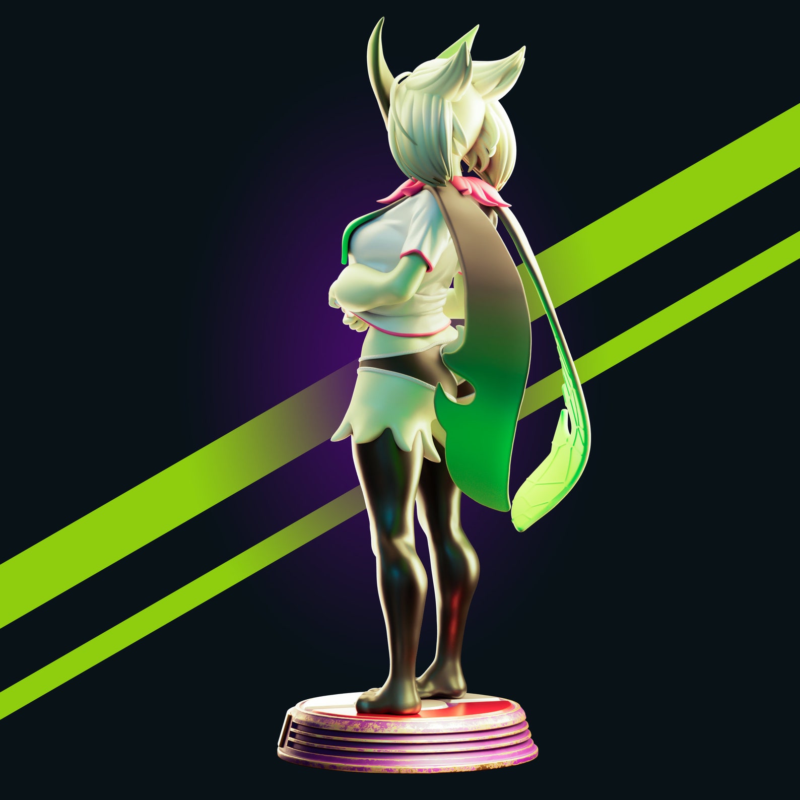 Meowscarada Cute 3D Printed Model Officer Rhu - Etsy Australia