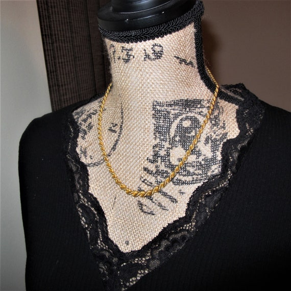 14K Gold rope chain, 583 solid gold, 30g, Vintage 198… - Gem