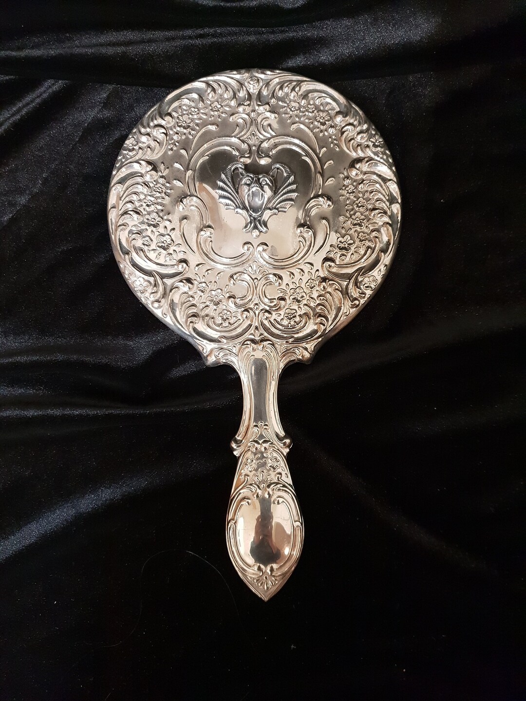 IN STOCK Stylized Vintage Silver Vanity Mirror With Gargoyle Gothic ...
