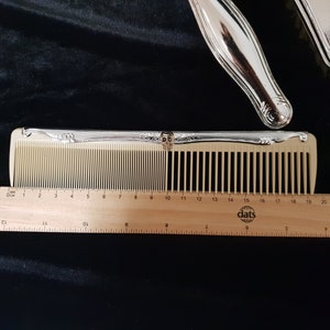 IN STOCK Stylized Vintage Silver Vanity Set With Skulls Mirror Brush ...