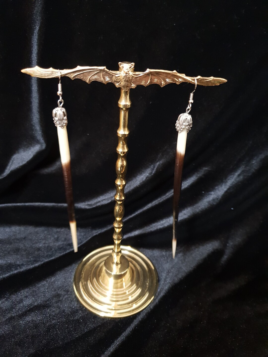 IN STOCK Porcupine Quill Earrings With Ornate Sterling Silver Caps and ...