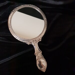 IN STOCK Stylized Vintage Silver Vanity Mirror With Gargoyle Gothic ...