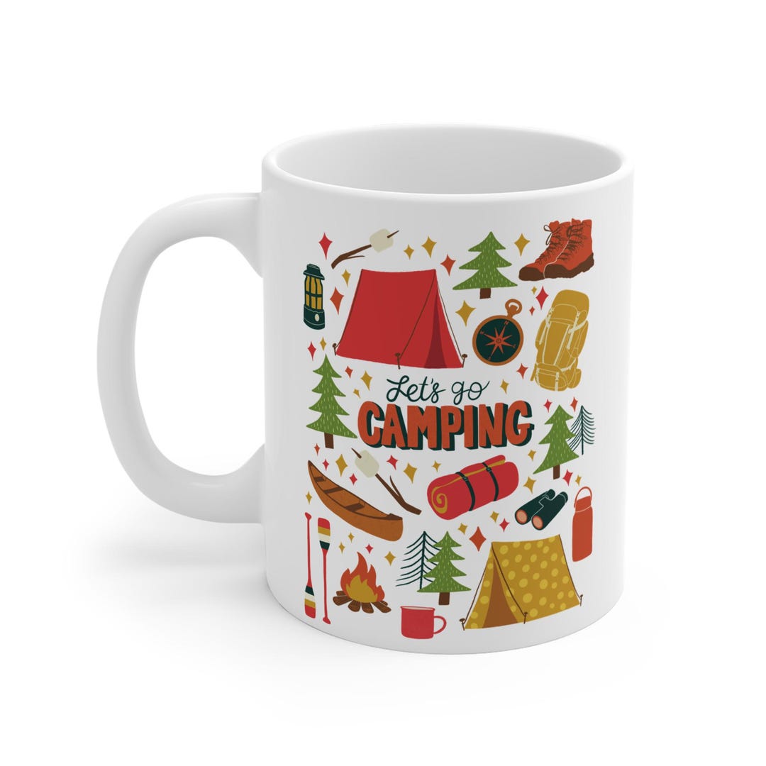 Camping is Life Mug: Outdoor Adventure Coffee Cup - Etsy