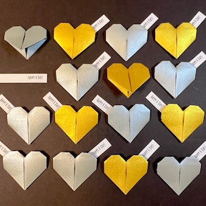 Pocket Origami Hearts With Custom Message Set of 16 to Gift Clients ...