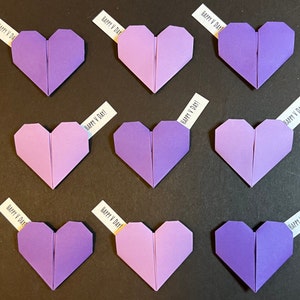 Pocket Origami Hearts With Custom Message Set of 16 to Gift Clients ...