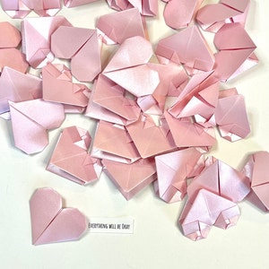 Pocket Origami Hearts With Custom Message Set of 16 to Gift Clients ...
