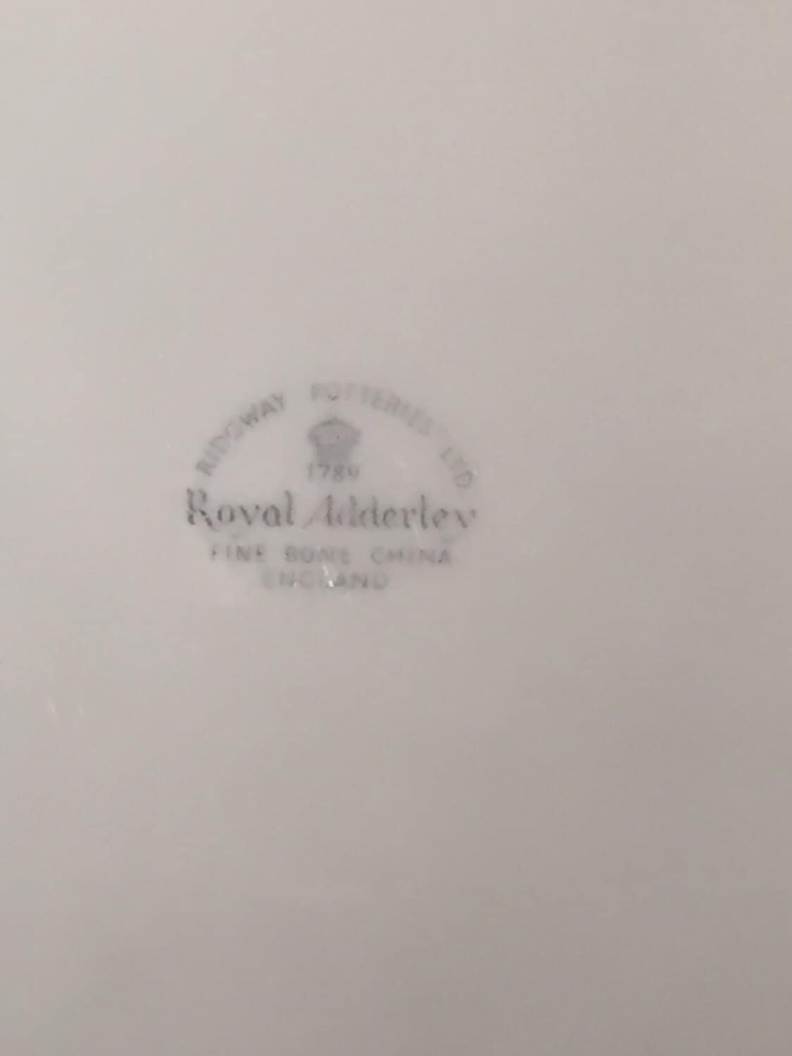 Vintage Royal Adderley Fine Bone China Bouquet Pattern Set of Salad ...